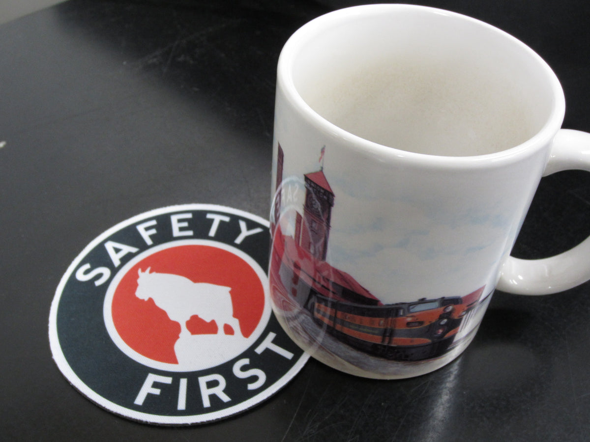 Coaster, Rubber and Vinyl, Safety First, 4 inch diameter, six per pack ...