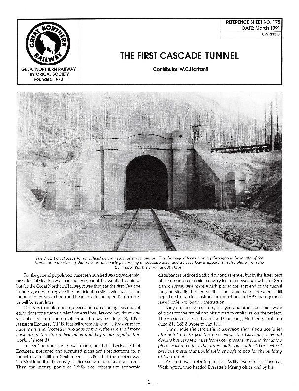 Digital RS175 - The First Cascade Tunnel – GNRHS