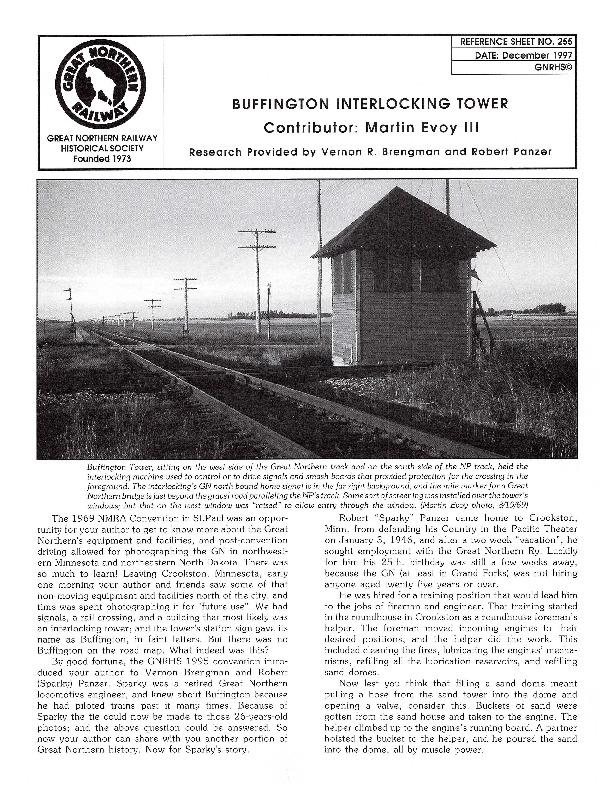 Digital RS255 - Buffington Interlocking Tower – GNRHS