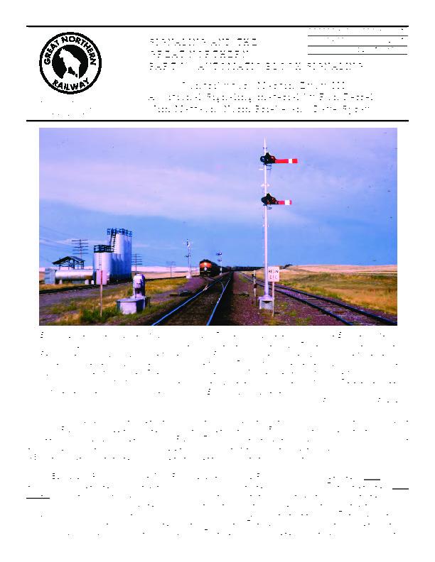 Digital RS405 - Signaling and the Great Northern , Part V Automatic Bl ...